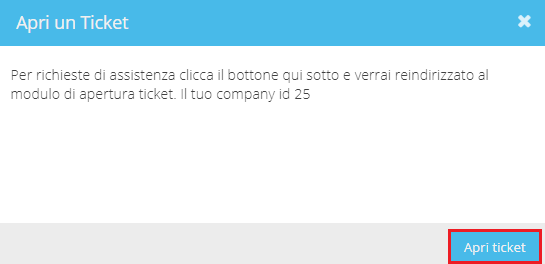Come aprire un ticket
