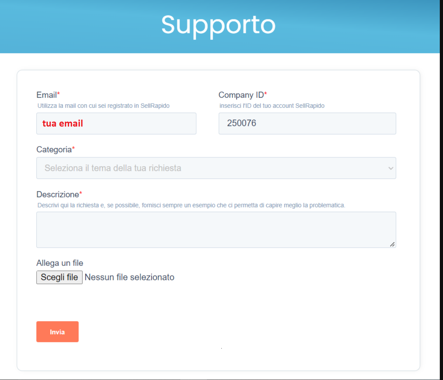 Come aprire un ticket